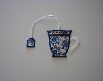 Tea cup bookmark | Etsy
