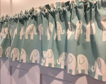 Mint green valance | Etsy