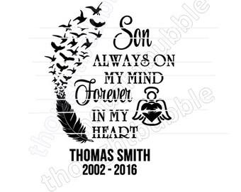 Memory of son | Etsy