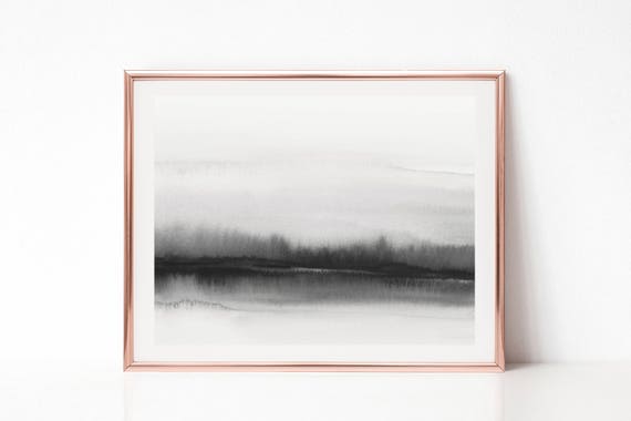 Black and White Abstract Art Printable Abstract Art Wall