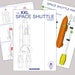 Space Shuttle Papercraft Nasa DIY 3D Space Ship Rocket Low