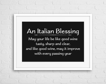 Italian blessing | Etsy