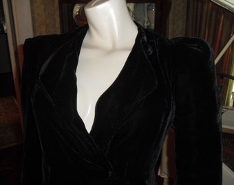 Silk velvet robe | Etsy