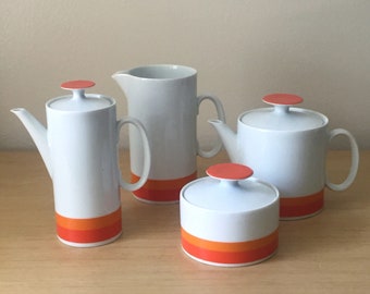 Orange tea cup | Etsy