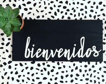 Bienvenidos sign | Etsy