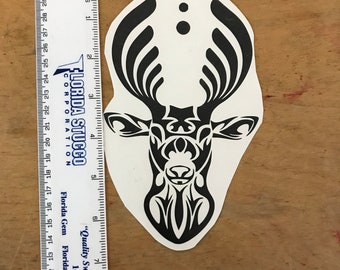 Deer head decal | Etsy