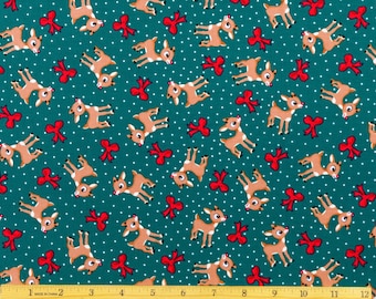 Reindeer fabric | Etsy
