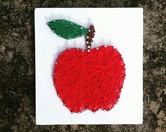 Teacher's Gift Custom teacher string art apple string