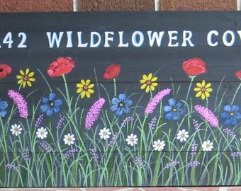 Wildflowers painting | Etsy