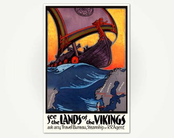 Viking poster | Etsy