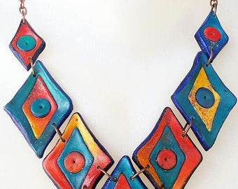 Polymer clay jewelry | Etsy