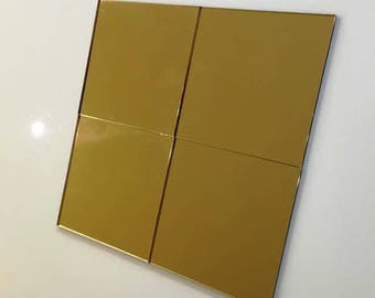 Gold mirror acrylic | Etsy
