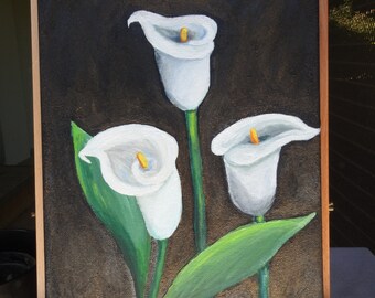 Calla lily painting | Etsy