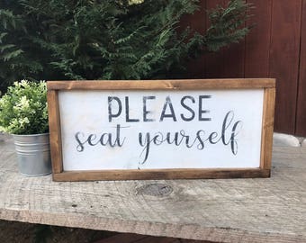 Please seat yourself | Etsy