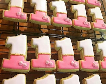 Number cookies | Etsy