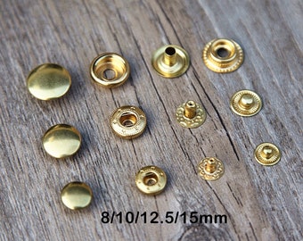 Leather snap closure | Etsy