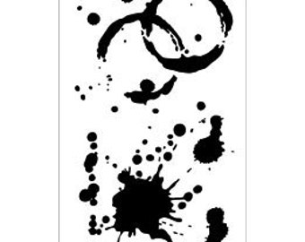 Splatter stencil | Etsy