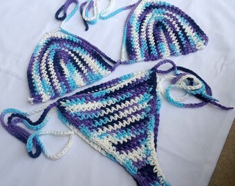 Crochet bikini pattern Monokini Mint bikini one