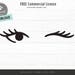 Winking Eyes SVG Winking Eye Cut File Cuttable Winking SVG