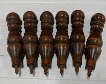 Wood finials | Etsy