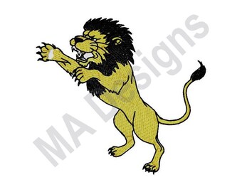 Lion embroidery | Etsy