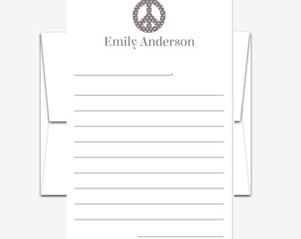 Lined stationery | Etsy