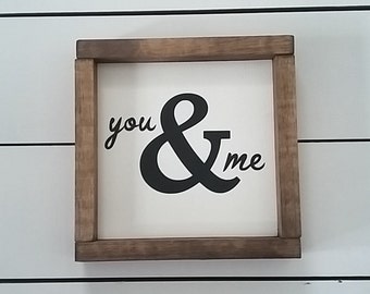 You and me sign | Etsy