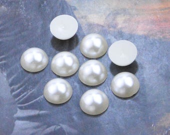 Flat back pearl bead | Etsy