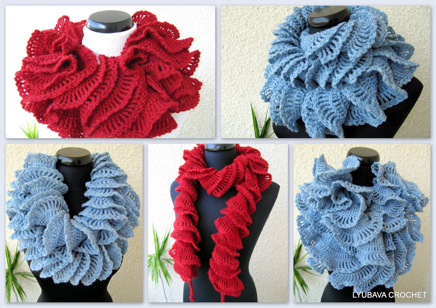 Ruffle Scarf Pattern Crochet