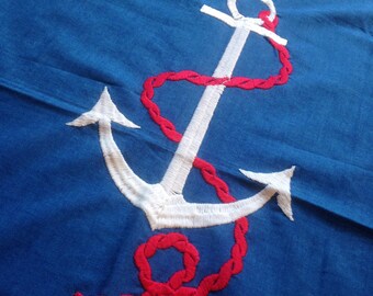 Embroidered anchor | Etsy