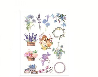 Lavender stickers | Etsy
