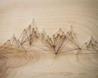 Mountain string art | Etsy