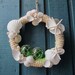 Coastal Wreath with Seashells Glass Floats and Nautical Rope