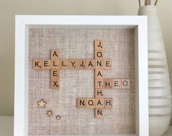 Scrabble frame | Etsy