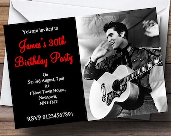 Elvis birthday card | Etsy
