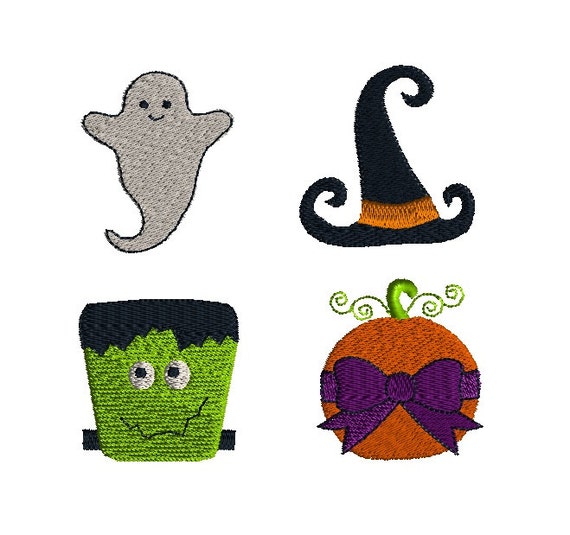 Items similar to Mini Halloween Machine Embroidery Designs-INSTANT ...