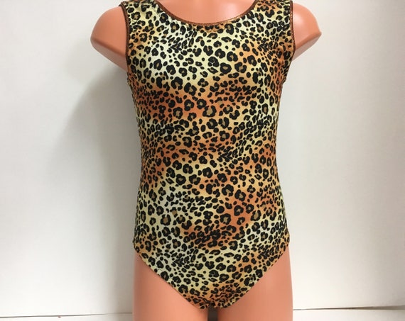 Gymnastics or Dance Leotard Leopard Print Sizes: Girls 2T