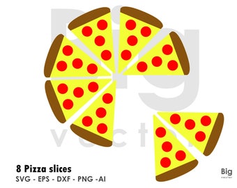 Pizza slice svg | Etsy