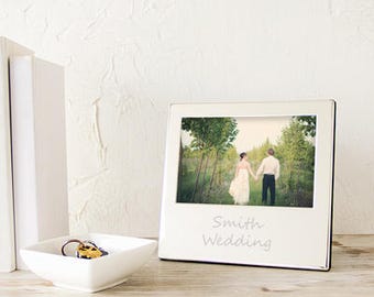 Silver wedding frame | Etsy