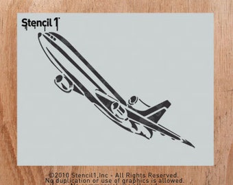 Airplane stencil | Etsy
