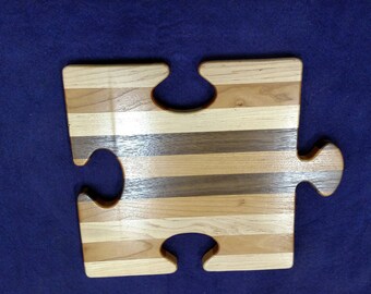 Puzzle cutting board | Etsy