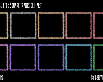 Square frame clipart | Etsy