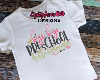 Bye bye preschool | Etsy