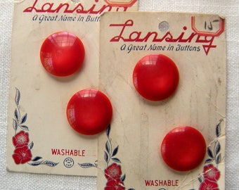 Red coat buttons | Etsy
