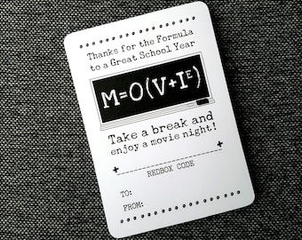 Math thank you card | Etsy