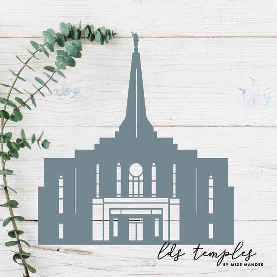 Gilbert Arizona LDS Temple Cut File Digital Download SVG
