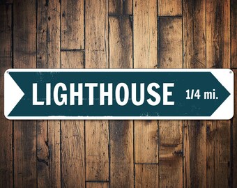Lighthouse sign | Etsy