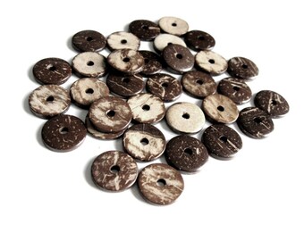 Flat round beads | Etsy