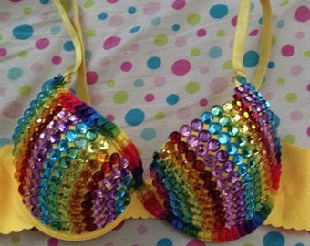 Rainbow bras | Etsy
