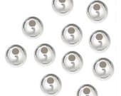 Items similar to Sterling Silver Beads, 10mm Sterling Silver Round ...